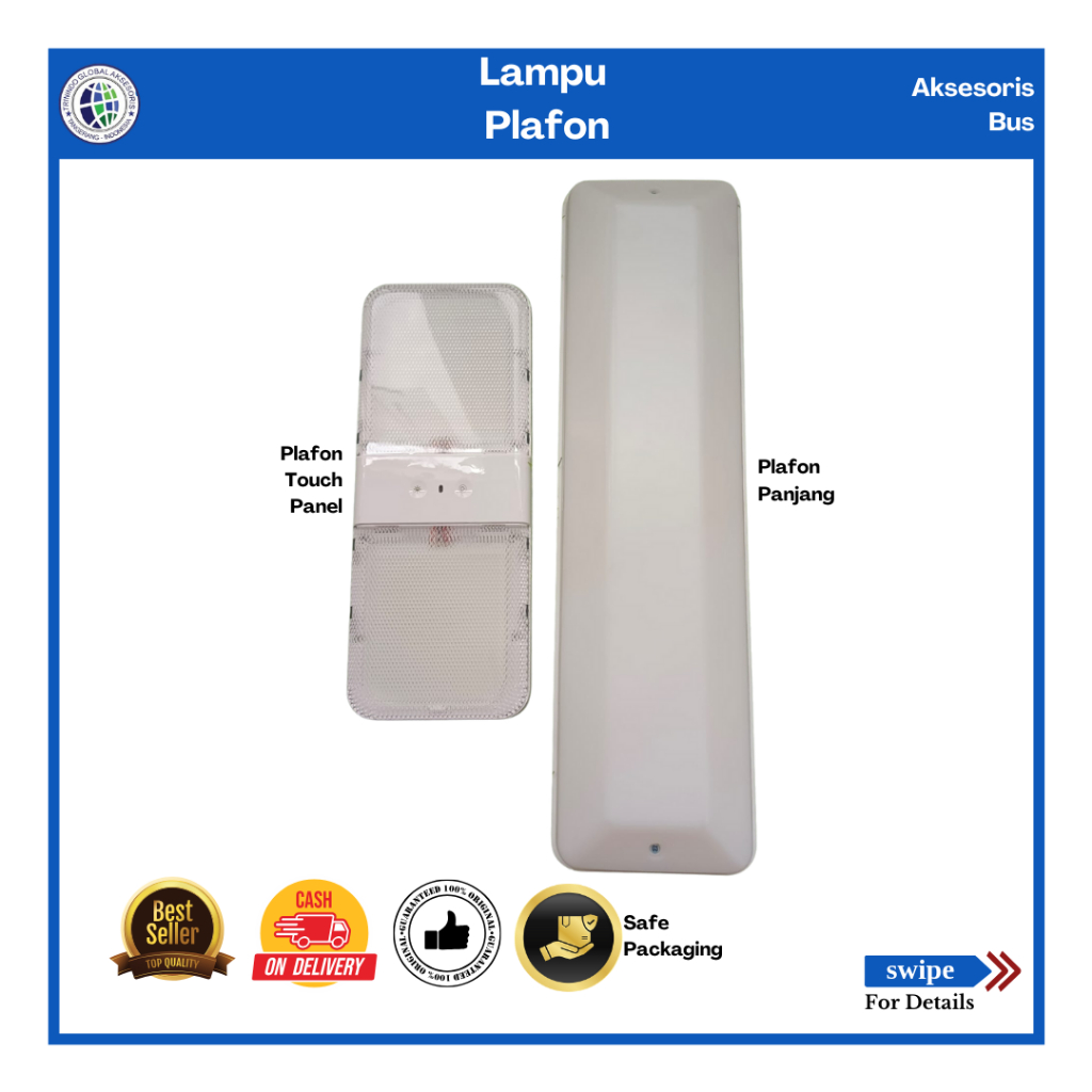 Jual Lampu Plafon Bus 12V 24V/Lampu Kabin Interior Bus LED/Lampu Kabin ...