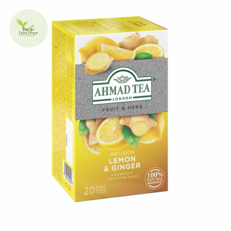 Jual Teh / Ahmad Tea Lemon & Ginger Infusion | Shopee Indonesia