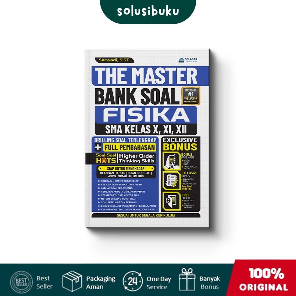 Jual Buku The Master Bank Soal Fisika SMA Kelas X, XI, XII (Selasar Media Utama) | Shopee Indonesia