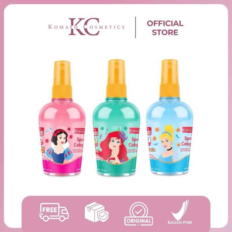 Jual Eskulin Kids Spray Cologne Disney Princess Series 125ml | Shopee ...