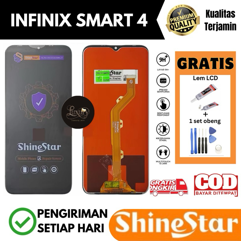 Jual LCD INFINIX SMART 4 (X653) ORIGINAL SHINE STAR (GRATIS OBENG + LEM ...