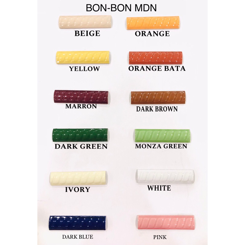 Jual BON BON Keramik Ulir MDN Ukuran 10x2,5 cm ( Harga tertera 1meter ...