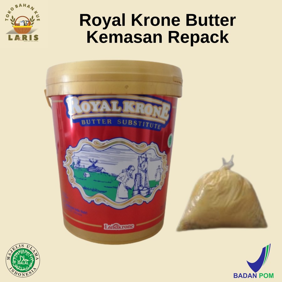 Jual ROYAL KRONE BUTTER KEMASAN REPACK 250 GRAM | Shopee Indonesia