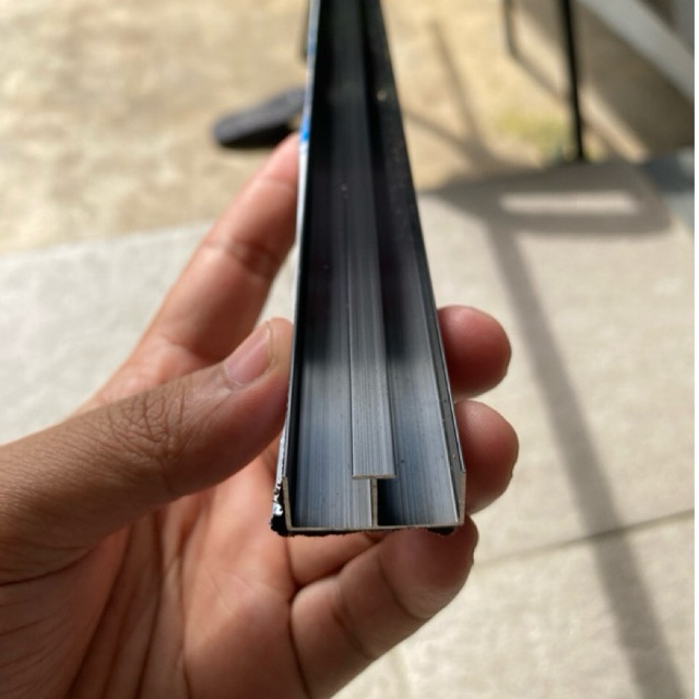 Jual List Aluminium 2 Jalur Bentuk E atau M Kolong Dapur / Rell Untuk ...