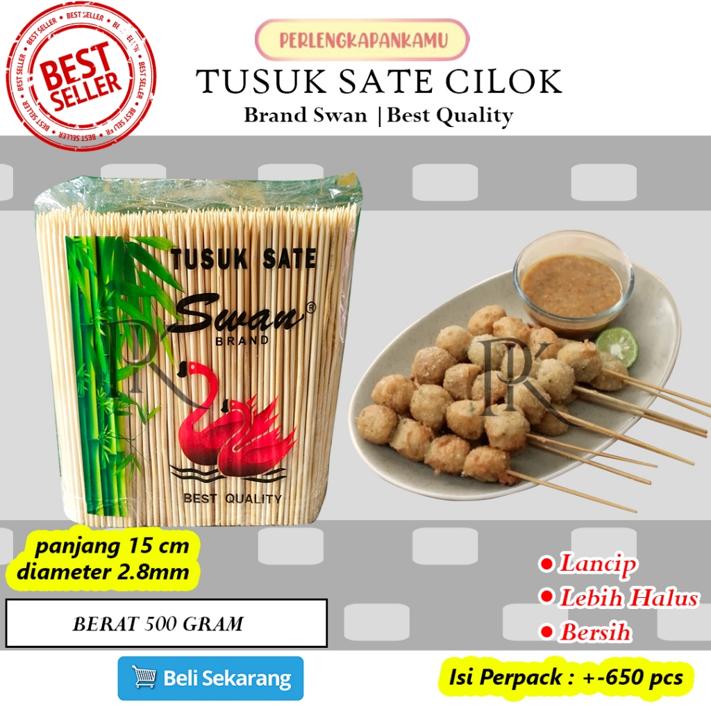 Jual Tusuk Cilok /Tusuk Sate Ayam Taichan / Tusuk Kentang Spiral ...