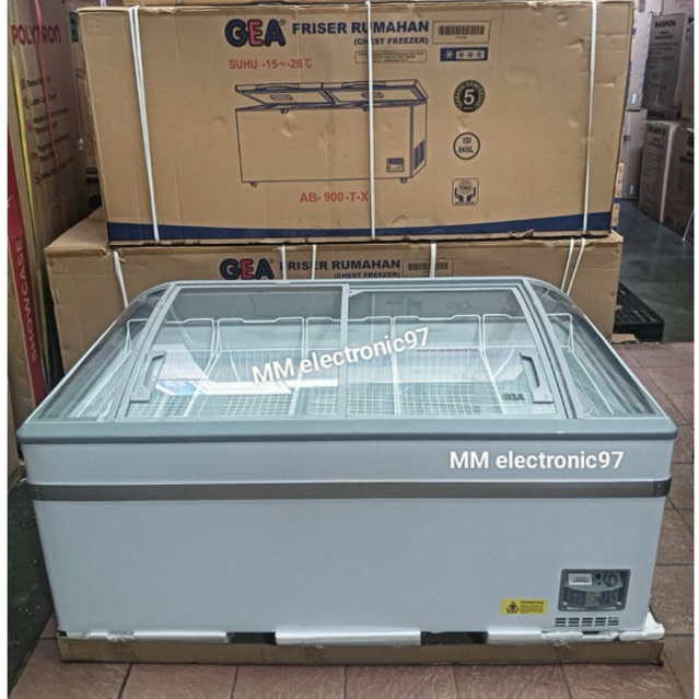 Jual Chest freezer sliding kaca GEA 600 ltr SD-600BY SD-600-BY | Shopee ...