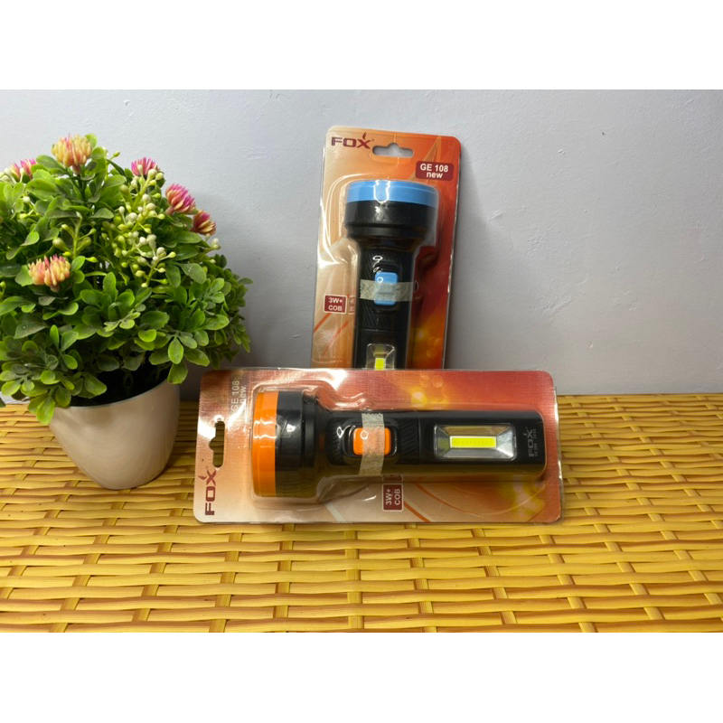 Jual Senter Mini Tangan Cas Merek Fox LED GE 108 / Lampu Darurat ...
