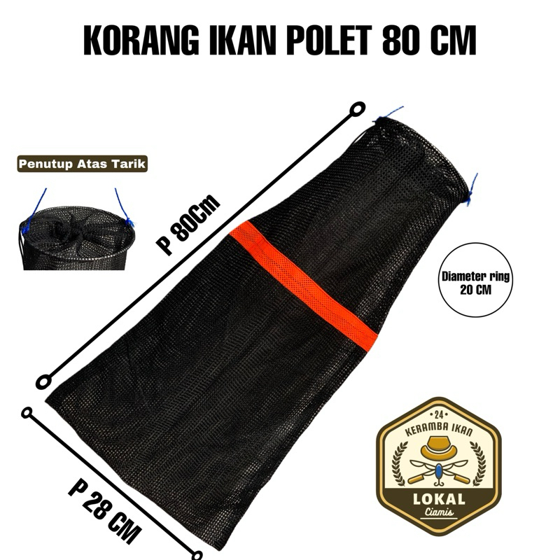 Jual KORANG IKAN POLET 80CM | KOJA IKAN KAIN HALUS | KORANG PANCING ...
