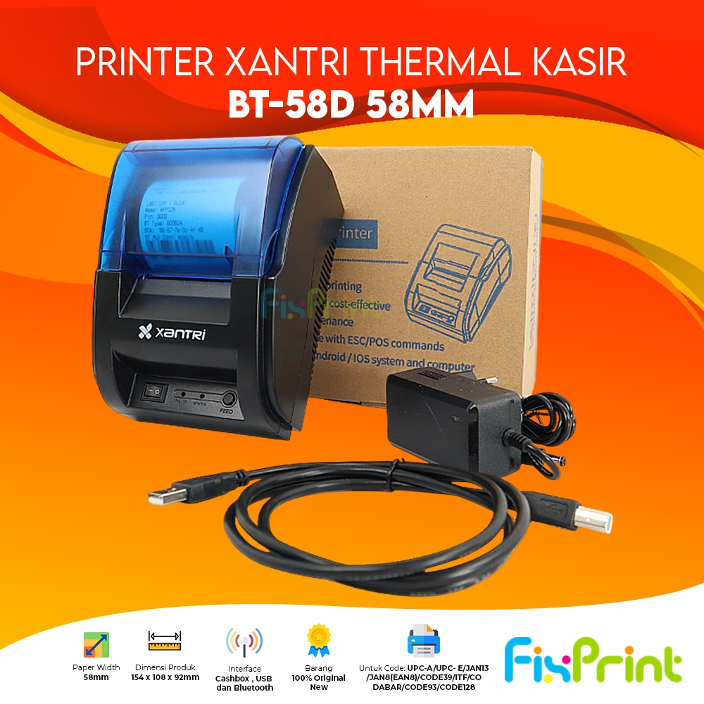 Jual Printer Thermal Kasir Iware USB + Bluetooth C-58BT / 58BC / C-58BT ...