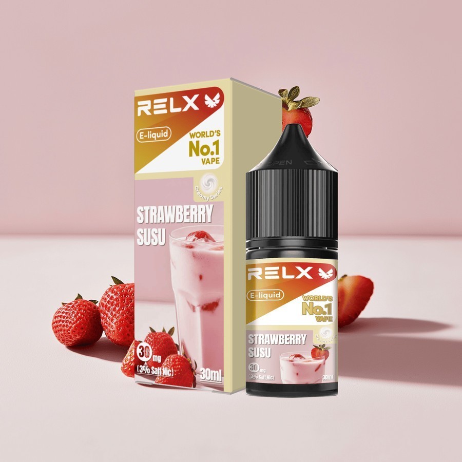 Jual Liquid Relx Strawberry Susu Salt Nic 30MG 30ML | Shopee Indonesia
