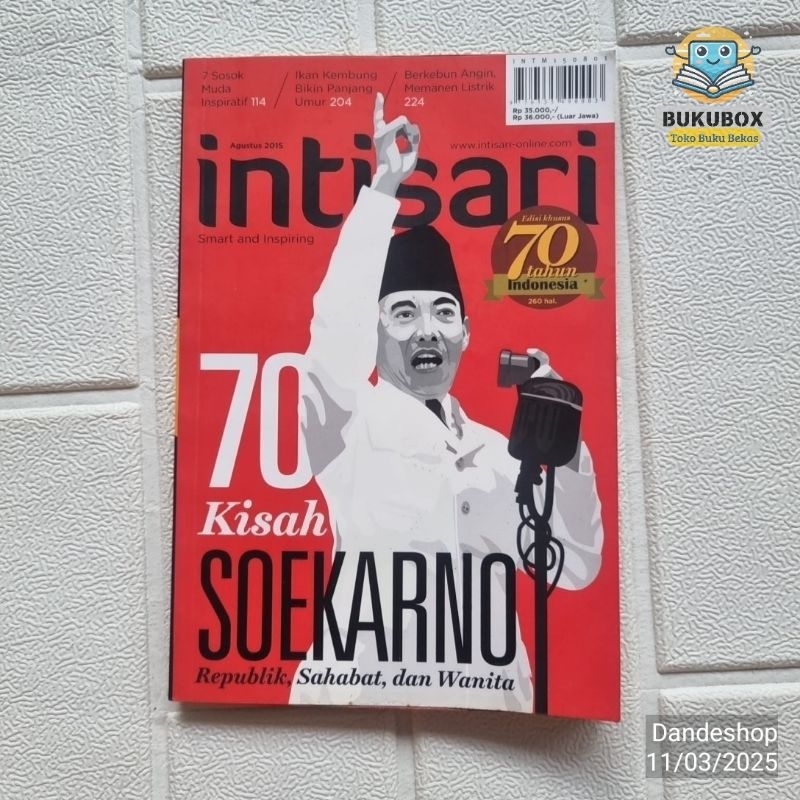 Jual Majalah Intisari 635 edisi Khusus 70 Kisah Soekarno (Republik, Sahabat, Wanita) | Shopee ...