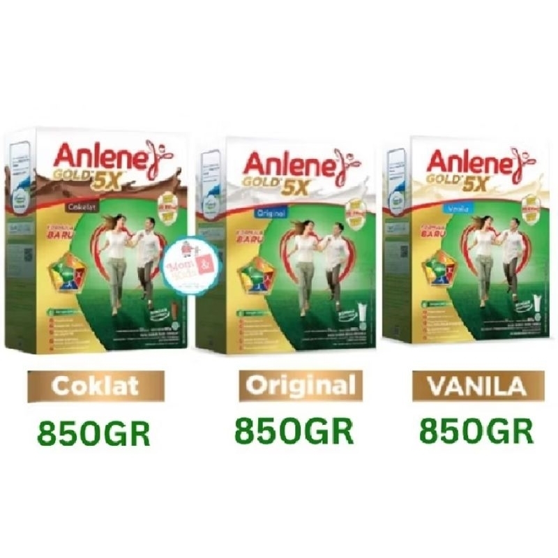 Jual Anlene Gold Plus 5x Original/Cokelat/Vanila 850gr | Shopee Indonesia