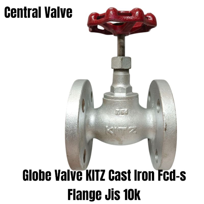 Jual Globe Valve KITZ 1 1/2" Inch Flange Jis 10K Cast Iron fcd-s DN40 | Shopee Indonesia