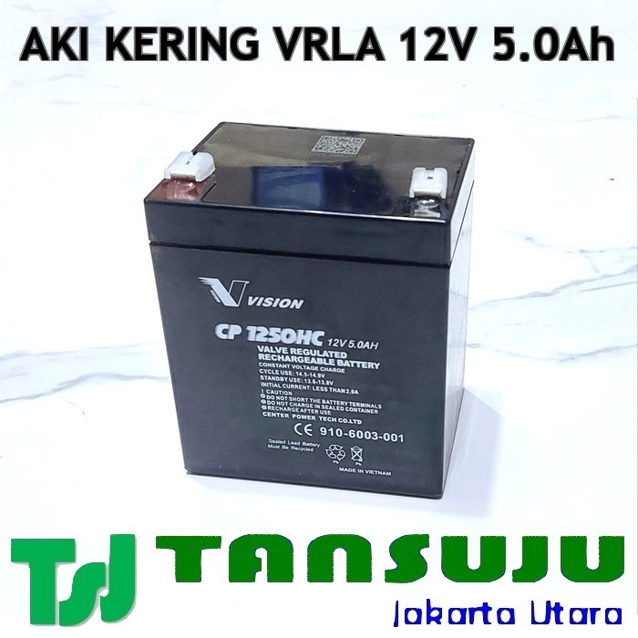 Jual Aki Kering Battery VRLA 12V 5.0Ah Aki Lampu Emergency Solar Cell ...