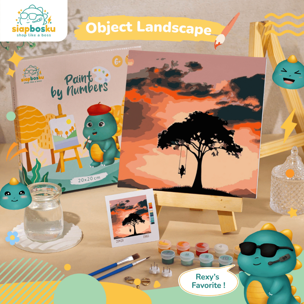 Jual SIAP BOSKU PAINT BY NUMBER KANVAS LUKIS 20X20 CM | OBJECT ...