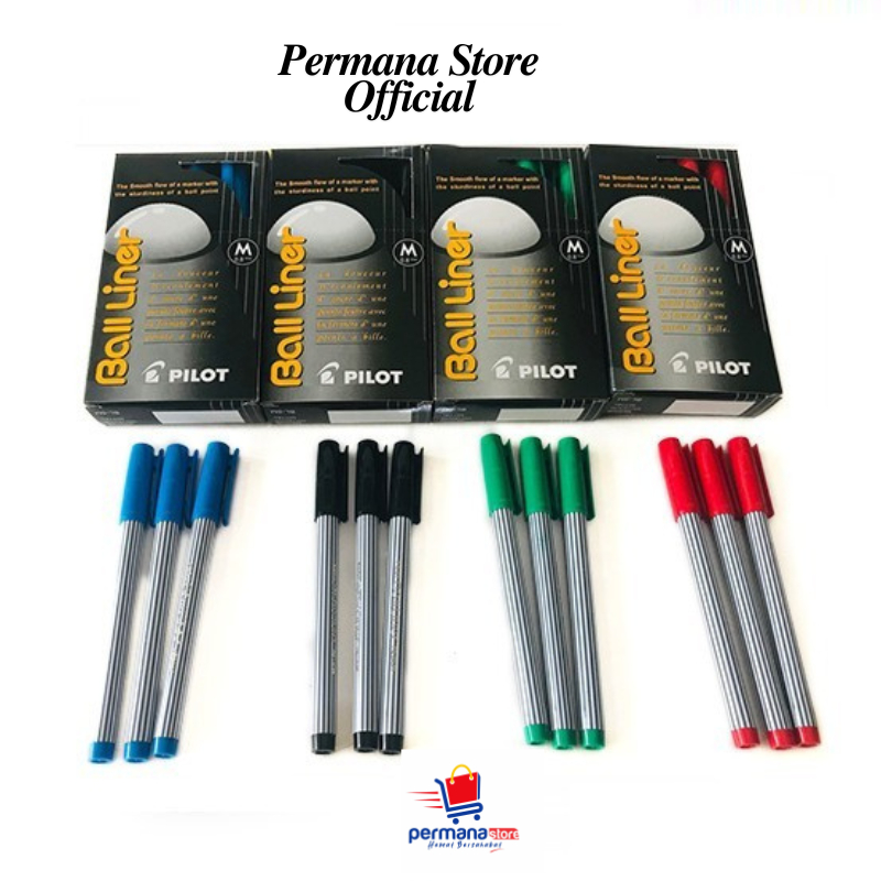 Jual Pulpen Pilot Balliner/Ballpoint 0.8mm ( PACK ) | Shopee Indonesia