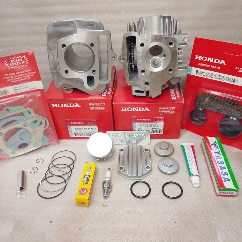 Jual BLOK SEHER PLUS BLOK HEAD ASSY KOMPLIT HONDA SUPRA FIT NEW/LEGENDA/REVO LAMA 100 (KFM ...