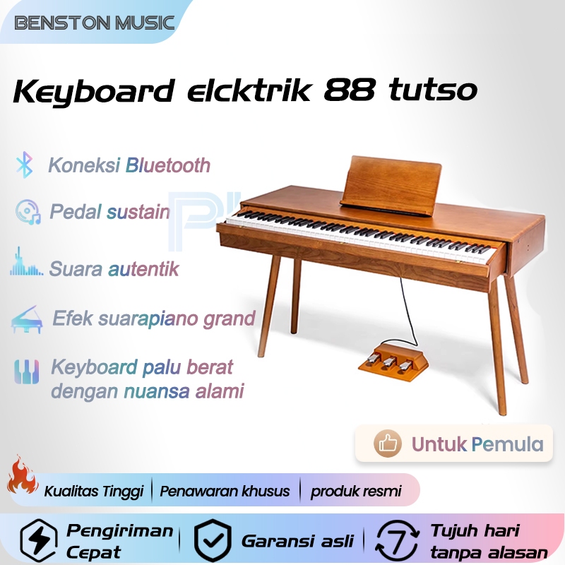 Jual Benston Music- Keyboard elektrik 88 tuts tipe laci kayu solid ...