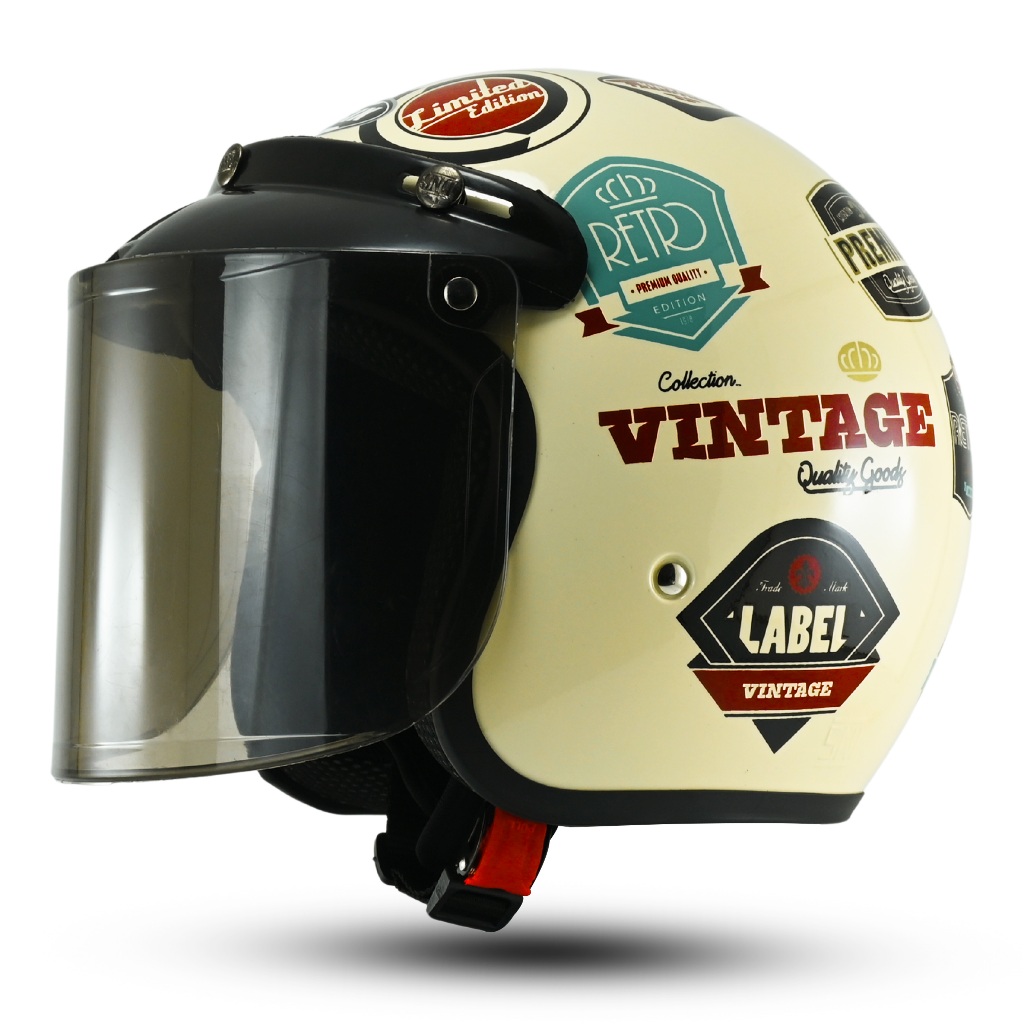 Jual Helm Bogo Retro Motif Terbaru Keren Cewek Cowok Kekinian 2024 ...