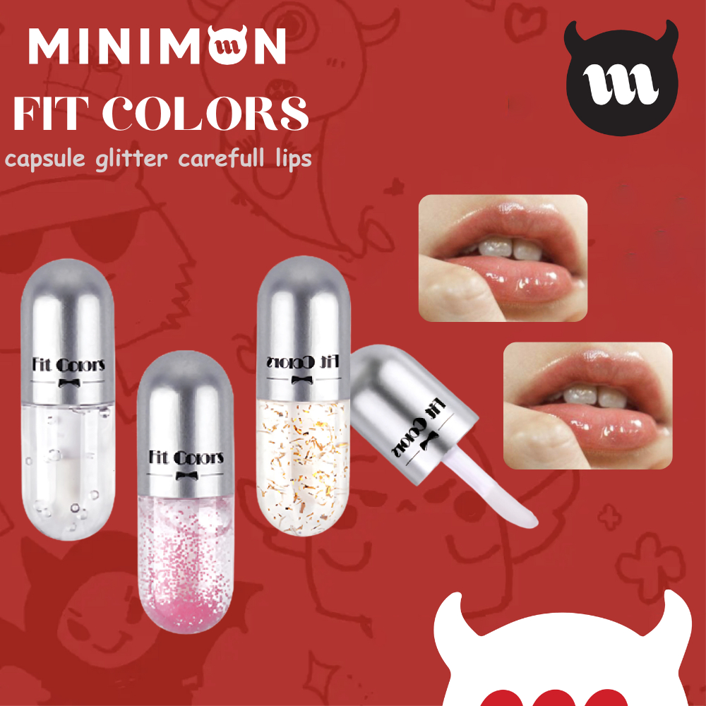 Jual [MINIMON] FIT COLORS Glitter Capsule Lip Care Moisturising ...