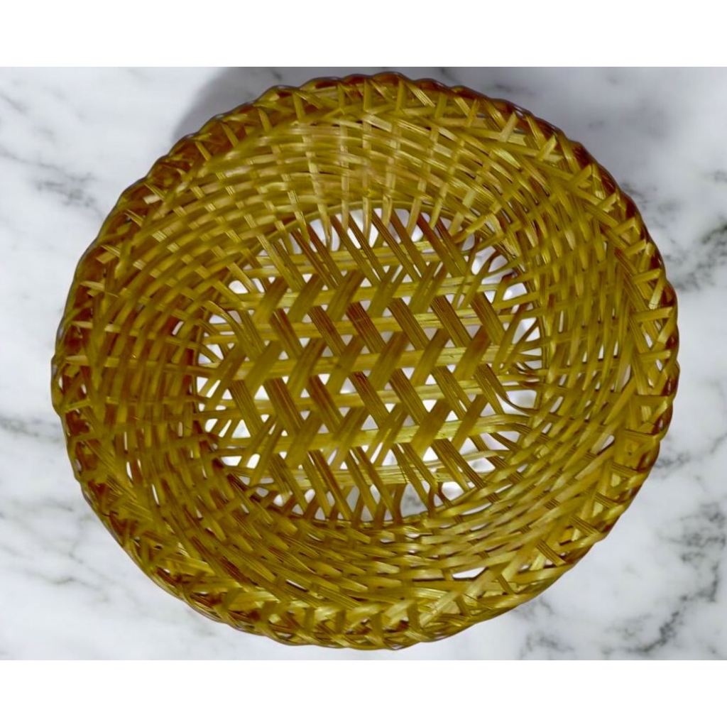 Jual Piring Rotan Warna Original Bambu 25cm x 3cm | Piring Rotan Bambu ...