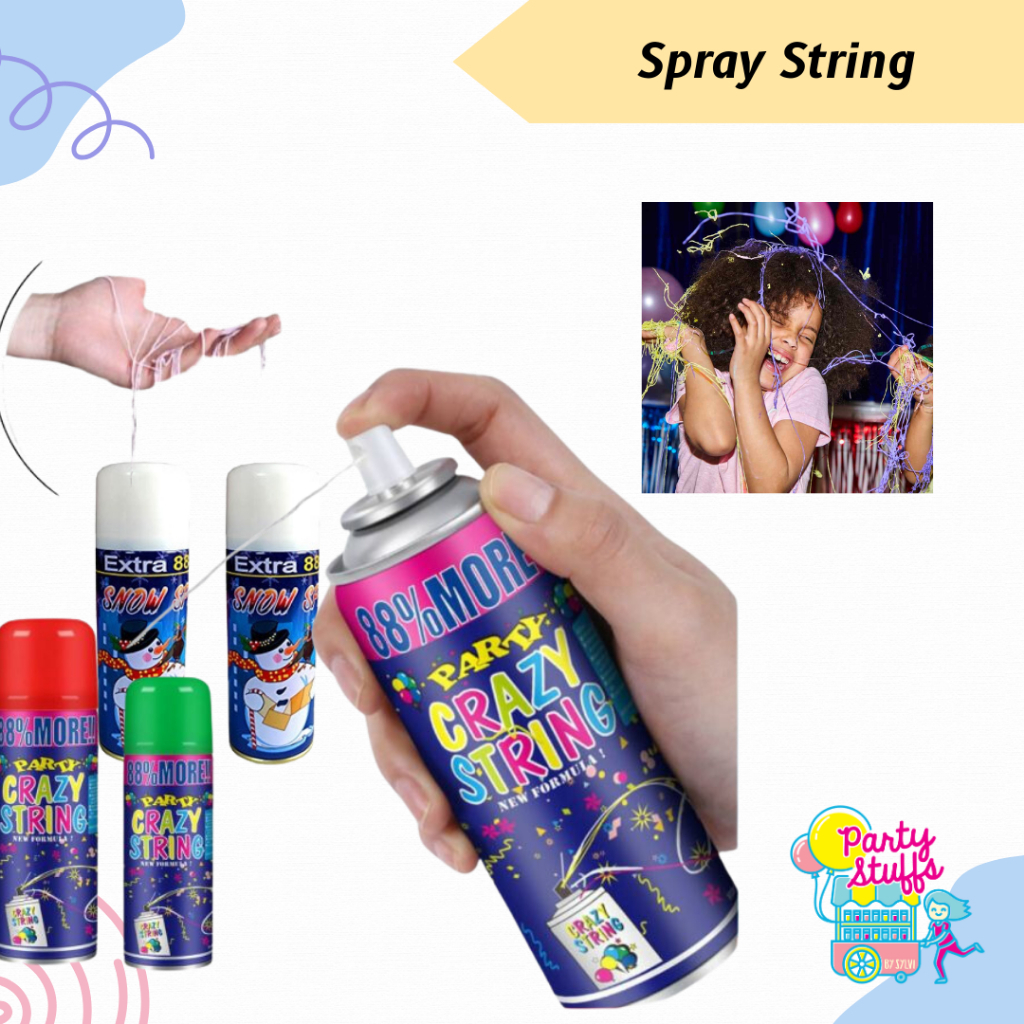 Jual Snow spray & Crazy string (khusus jatim) / Crazy String ...