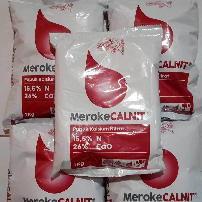 Jual [Meroke] PUPUK CALNIT CALCIUM NITRAT HIDROPONIK/ SPRAY ORI 1 KG ...