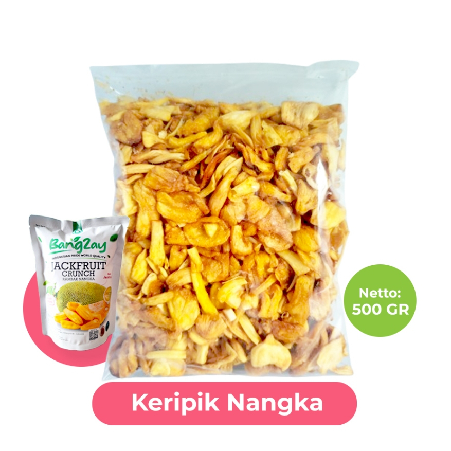 Jual 500 gr [Sugar Free] - Jackfruit Crunch Keripik Buah Nangka (Curah) | Shopee Indonesia