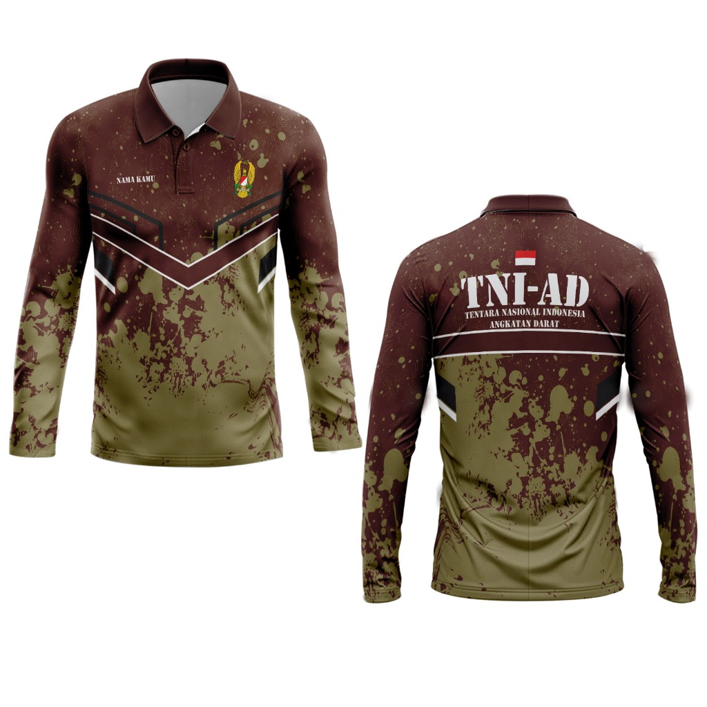 Jual Kaos Baju Jersey/Model ''TENTARA NASIONAL INDONESIA /Fullprint Kaos Polo - TNI AD- LORENG ...