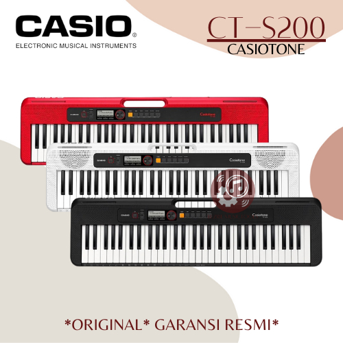 Jual Casio CT-S 200 Keyboard Casiotone Casio CTS200 Keyboard 61 Keys ...