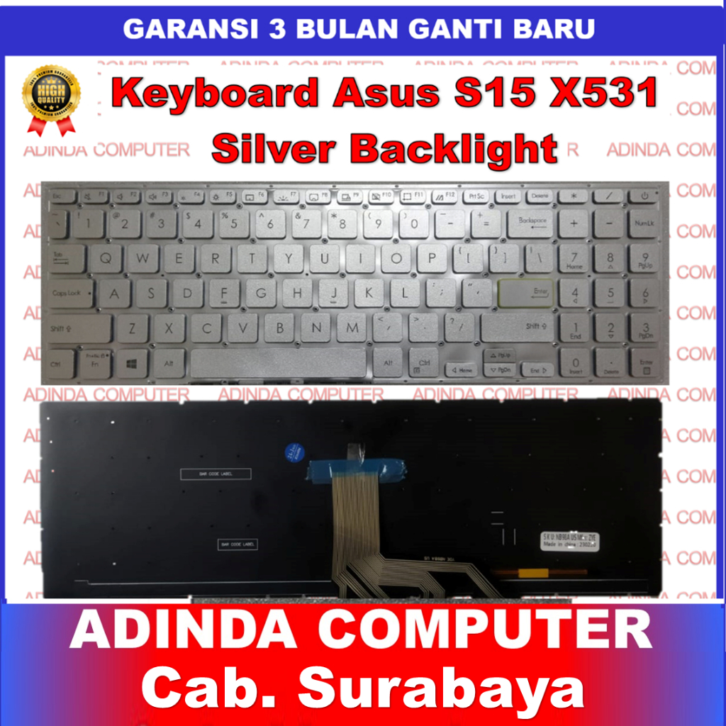 Jual Keyboard Asus VivoBook S15 X531 S532 S532F S532FA S532FL S5500 ...