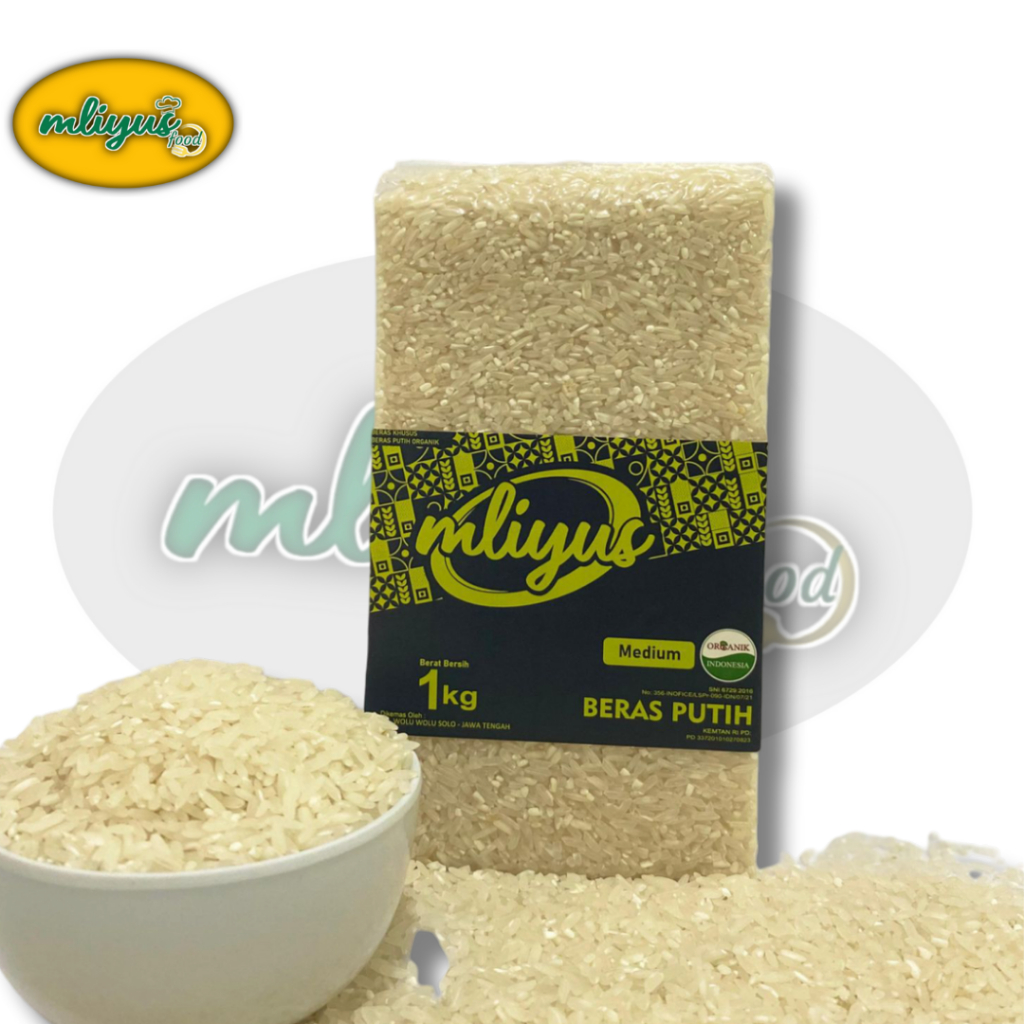 Jual Beras Organik Mliyus "IR-64" Pulen Kemasan Vakum 1kg | Shopee ...
