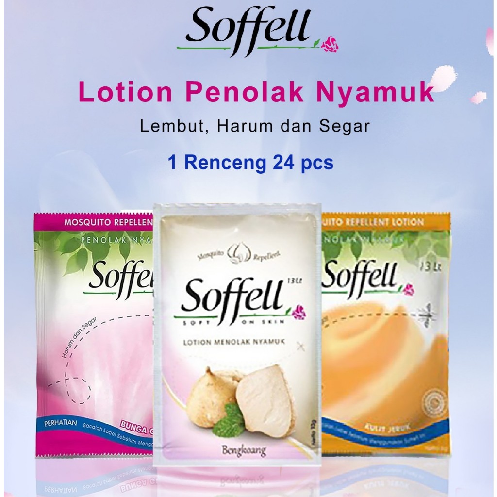Jual SOFFELL SACHET AROMA BENGKOANG DAN AROMA BUNGA GERANIUM - ANTI NYAMUK PER SACHET | Shopee ...