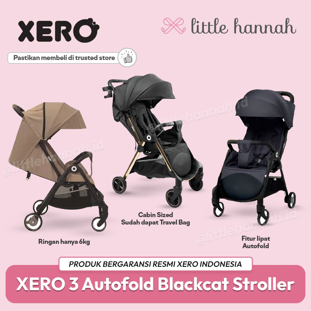 Jual [BERGARANSI RESMI] XERO 3 Auto Fold Stroller NEW VERSION Cabin ...