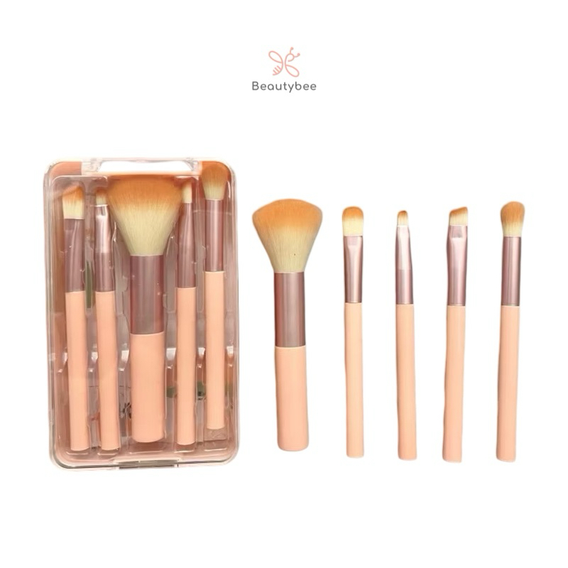 Jual BEAUTYBEE MAKEUP BRUSH SET ISI 5 / SET KUAS MAKEUP + CASE KOTAK ...