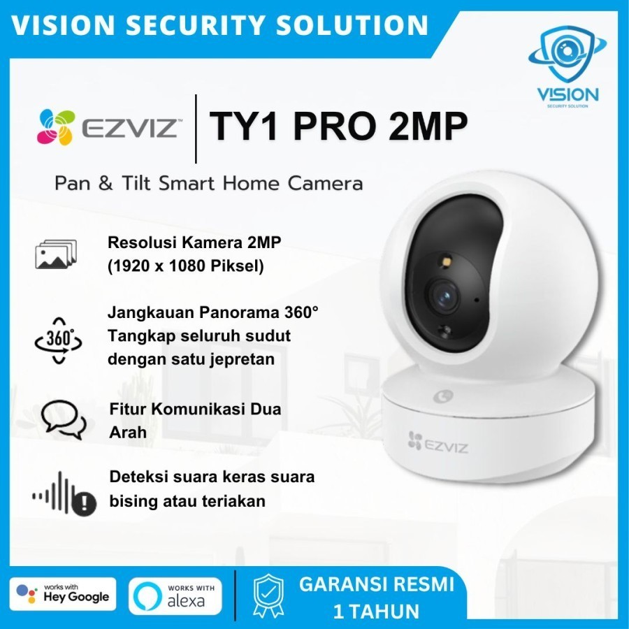 Jual Ezviz TY1 PRO 2MP/3MP Cctv Wireless Indoor Smart Two-Way Babycam | Shopee Indonesia