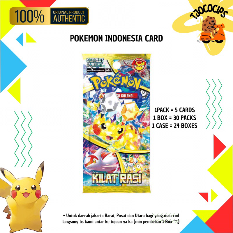 Jual POKEMON Kilat Rasi Indonesia 1 PACK SV8S (BONUS) | Shopee Indonesia