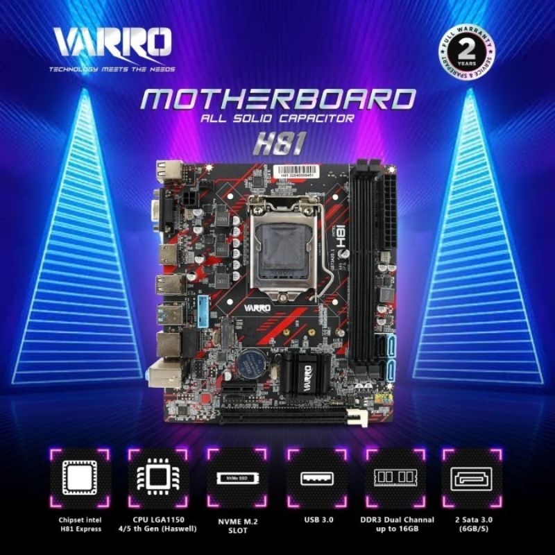 Jual MOTHERBOARD VARRO H81 SOCKET 1150 | Shopee Indonesia