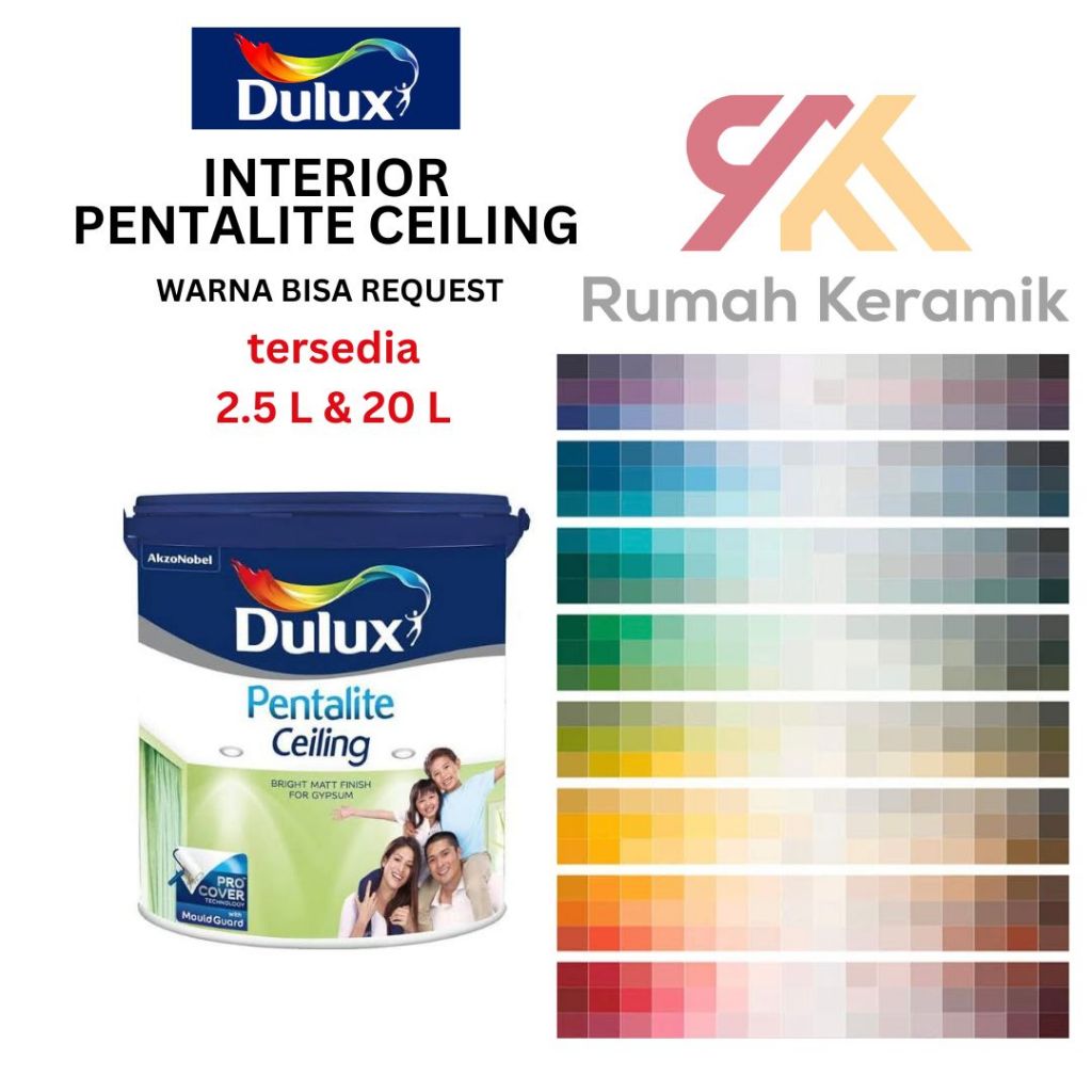 Jual PENTALITE CEILING Dulux Interior Paint 2,5 L | Cat Tembok Dinding ...