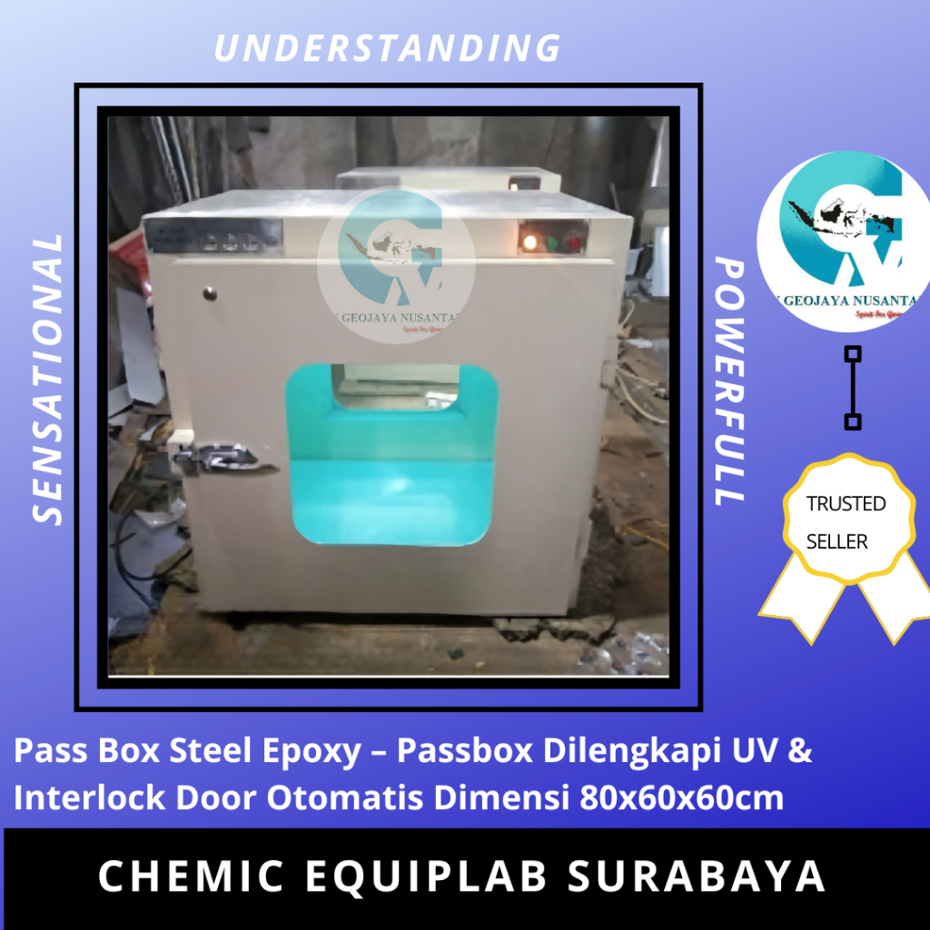 Jual Pass Box Steel Epoxy Laboratorium – Passbox Dilengkapi UV & Interlock Door Otomatis Dimensi ...
