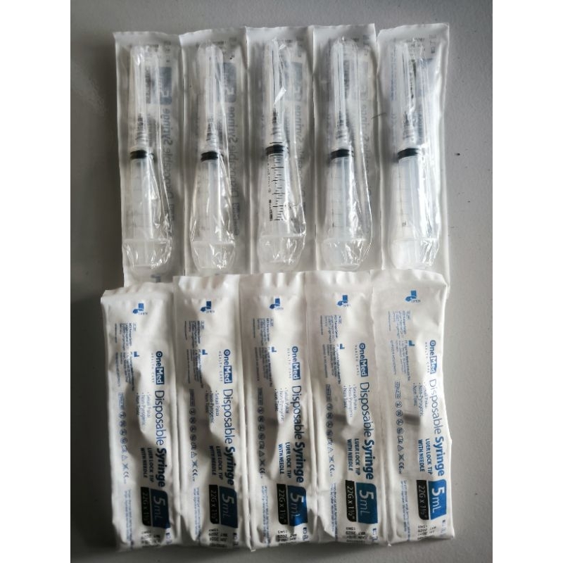 Jual Spuit 5cc Onemed / Jarum Suntik 5cc Onemed / Spuit Syringe ...
