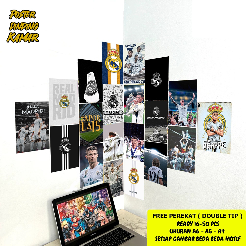 Jual Poster Dinding Kamar real madrid / Poster real madrid / Poster ...
