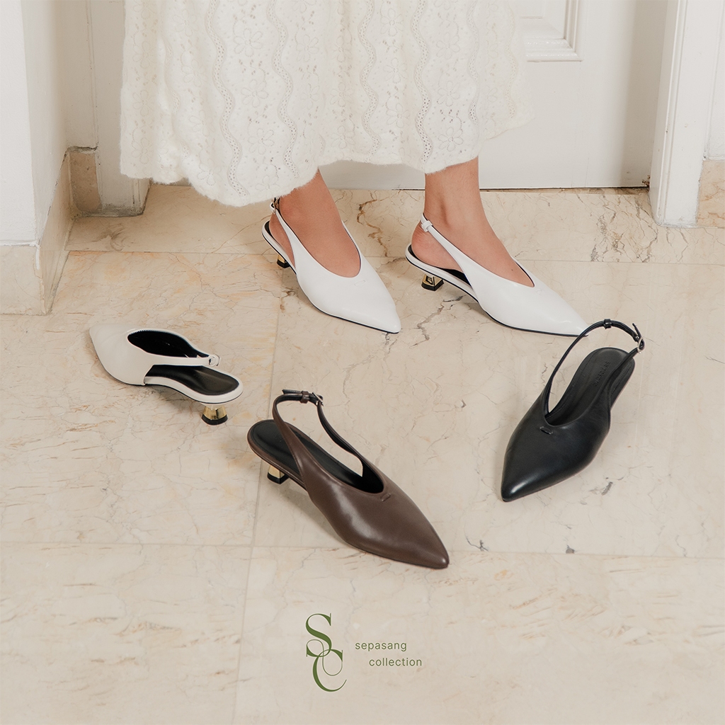 Jual SEPASANG COLLECTION Arumi Mules Wanita Heels Hak 3 Cm | Shopee ...