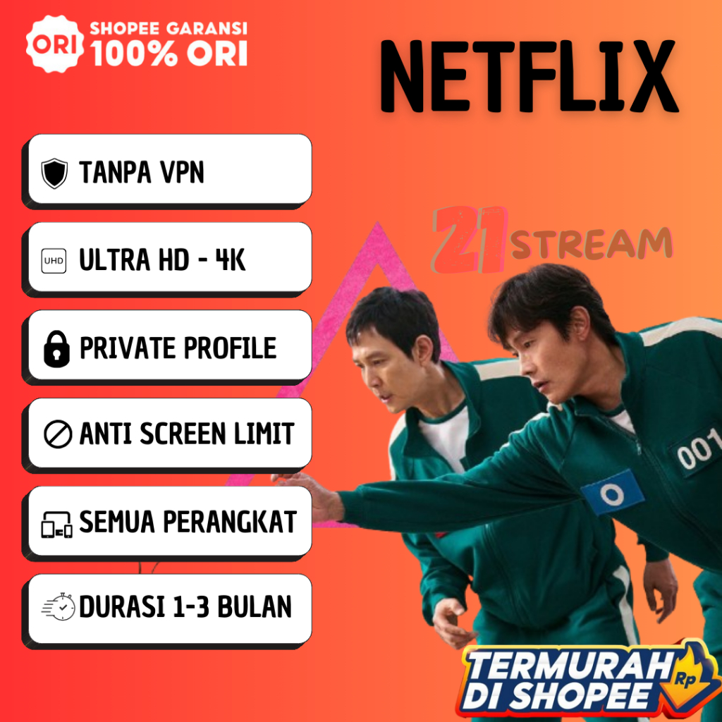 Jual NETFLIX PREMIUM ULTRA HD-4K ORIGINAL RESMI BERGARANSI TANPA VPN ANTI HOLD PRIVATE PROFILE ...