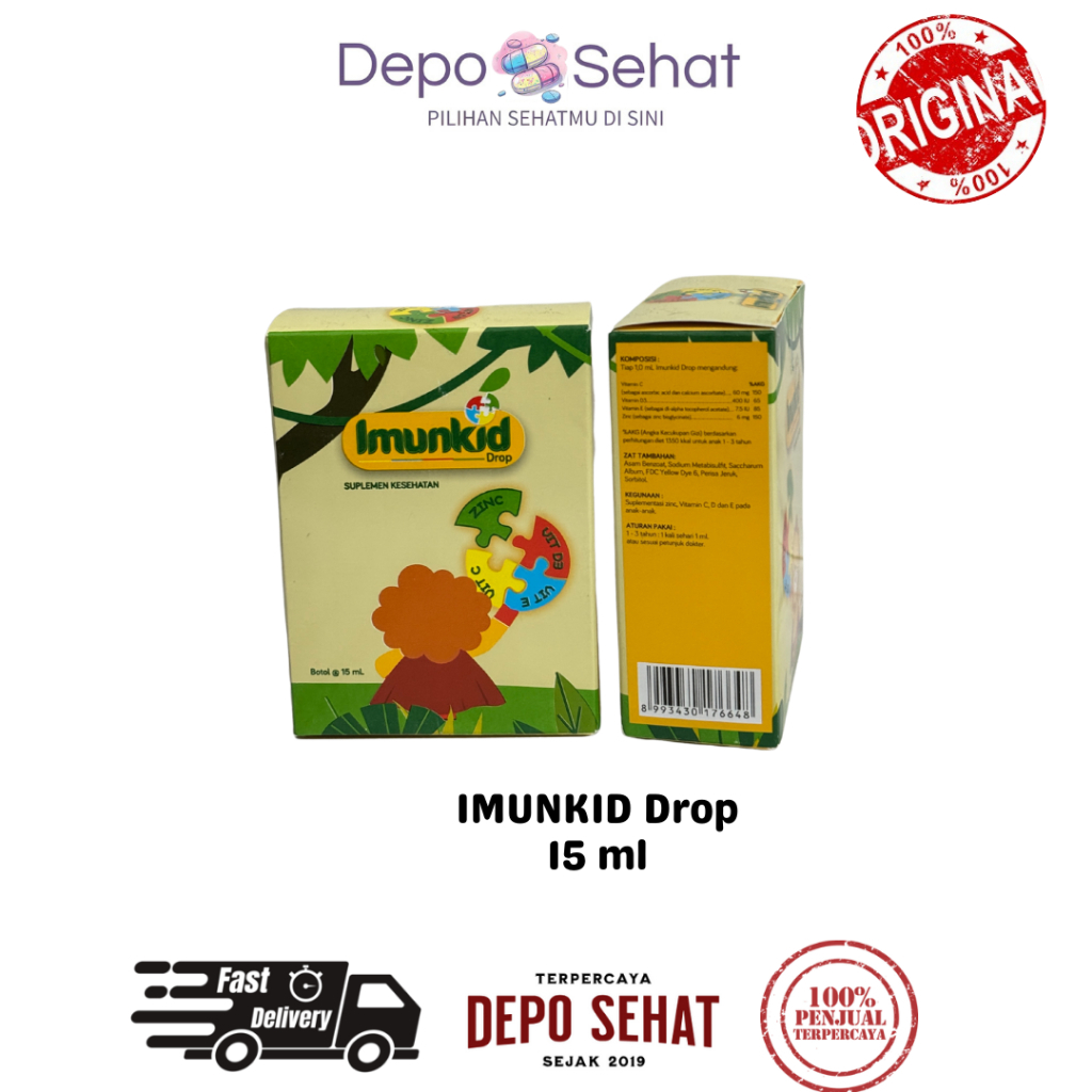 Jual Imunkid Drop 15 mL - Multivitamin Anak 100% ORIGINAL | Shopee ...