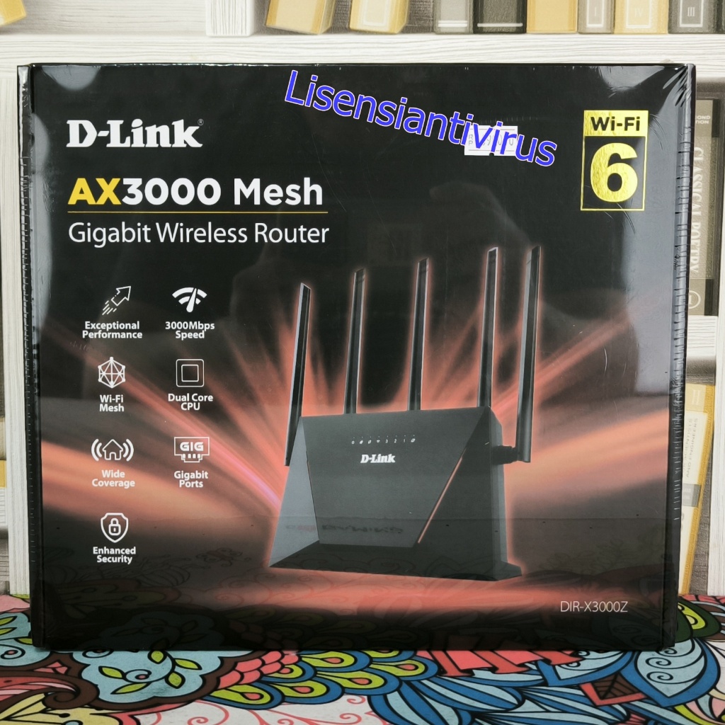 Jual Router DLINK D-Link DIR-X3000Z EXO AX3000 Wi-Fi-6 Smart Router 5 High Gain Antenna Gigabit ...