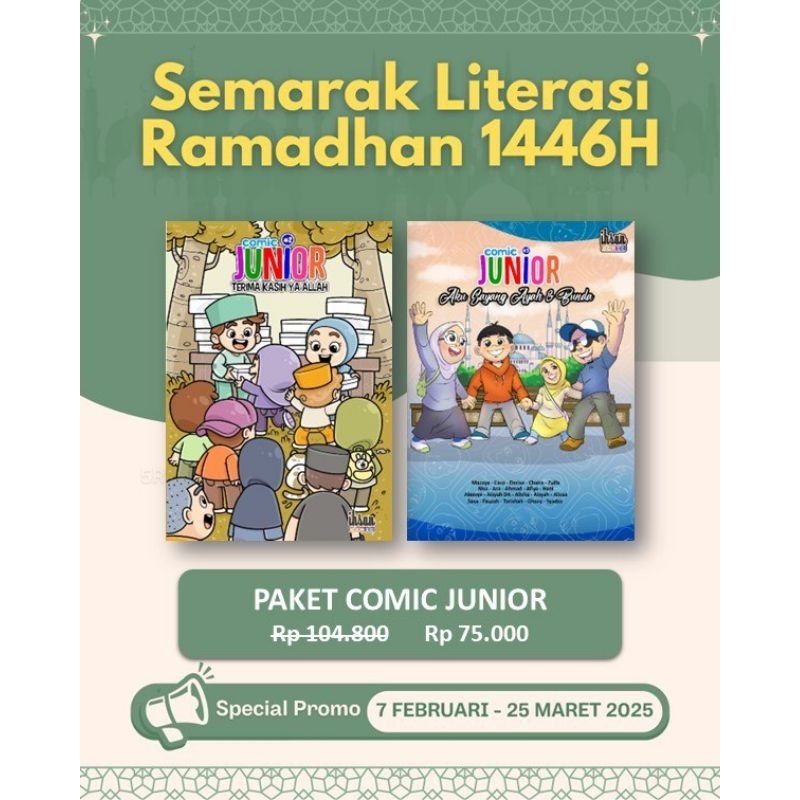 Jual [TANYA STOK] PAKET COMIC JUNIOR | Ihsan Media | Shopee Indonesia