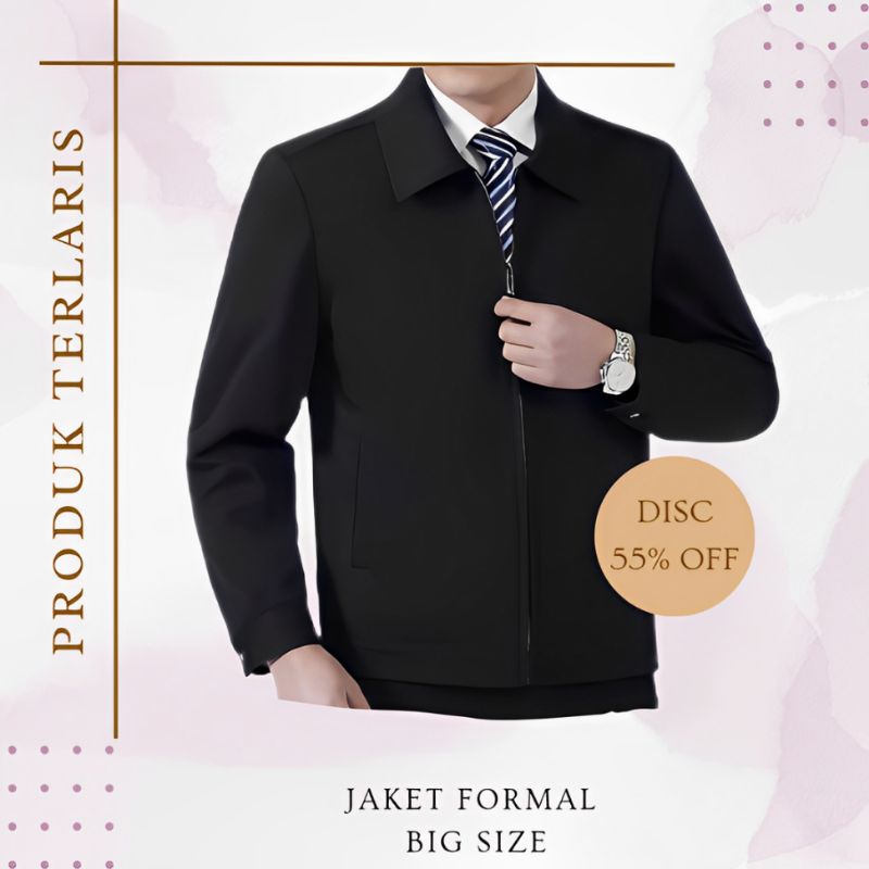 Jual [ BIG SIZE ] Jaket formal pria terbaru / jas formal /Jaket Semi ...