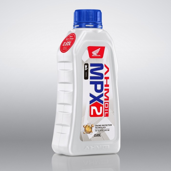 Jual OLI MPX2 0,65L AHM OIL 10W-30 API SL JASO MB AHM OIL MPX 2 650ML ...