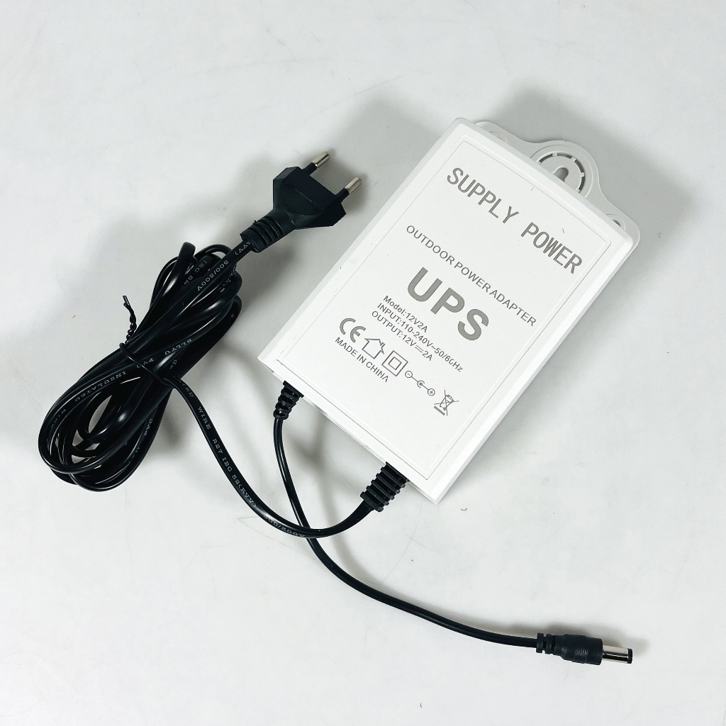 Jual Adaptor Power Supply Mini UPS Backup 12V/2A for CCTV Router Alarm ...